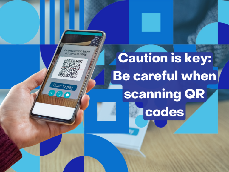 Caution is key: Be careful when scanning QR codes. - The One Point
